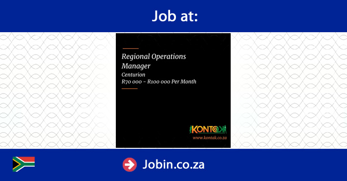 Senior Regional Operations Manager Retail
